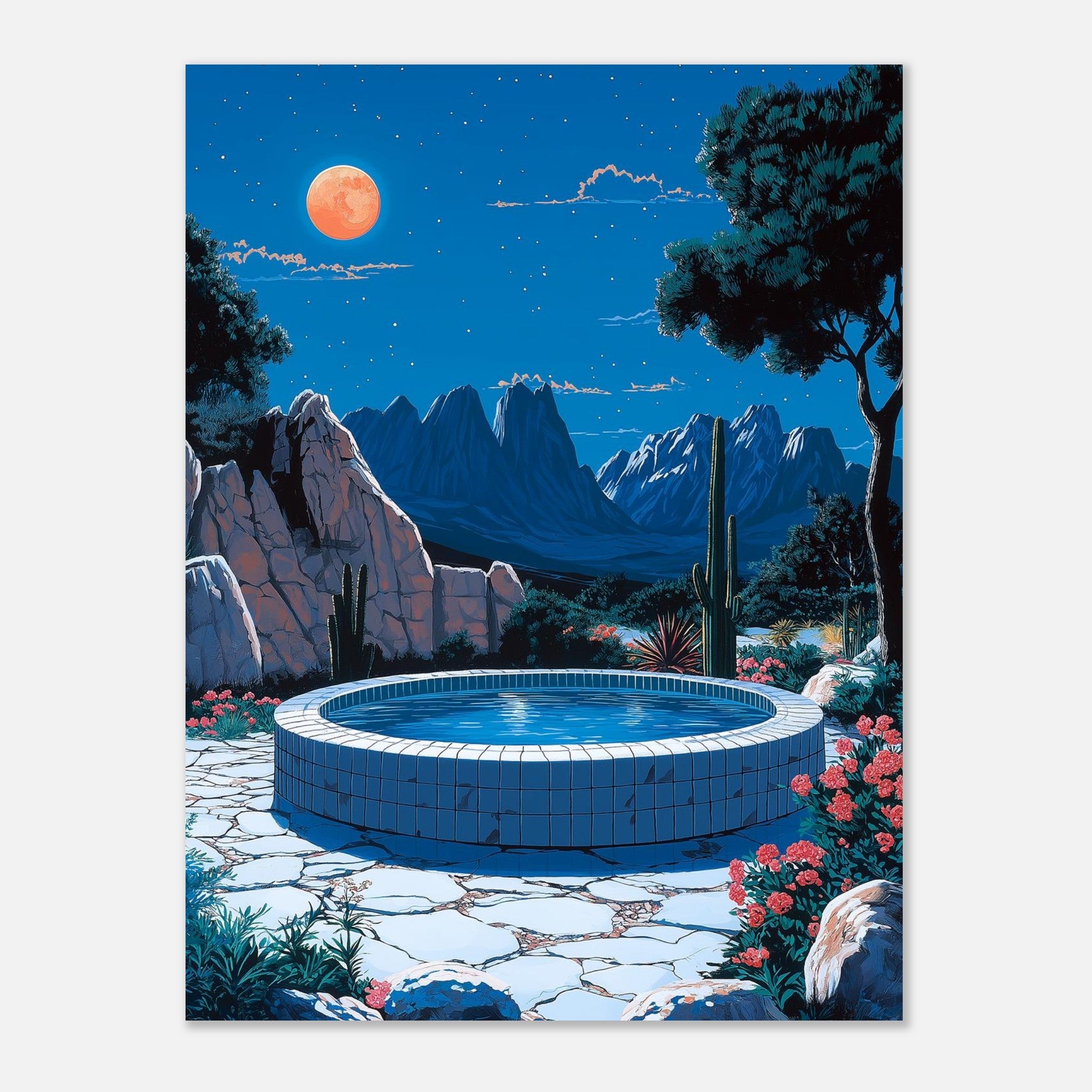 BADLANDS BATH SEMI-GLOSSY POSTER – CLUB RETRO