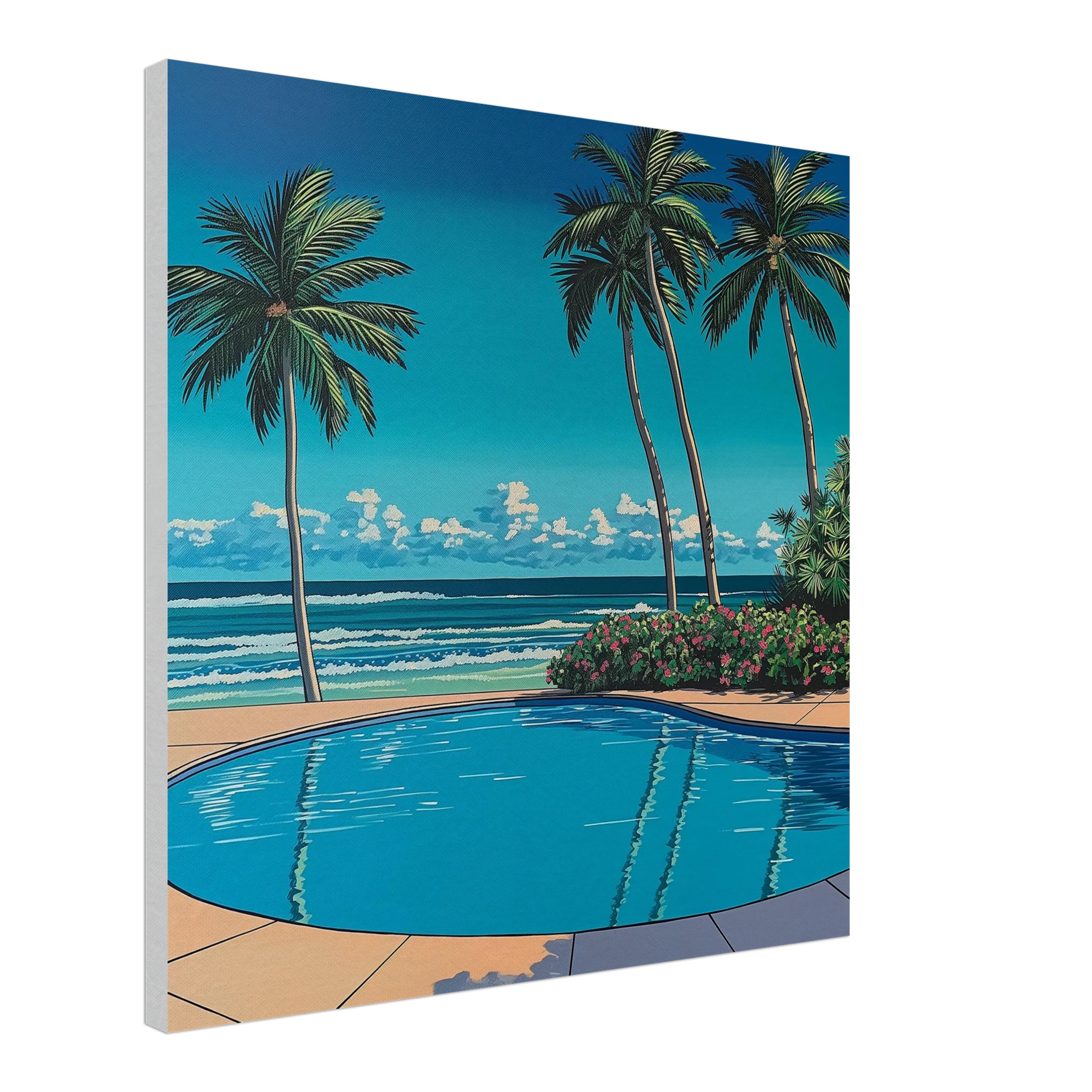 Pool Day in Guam Canvas – CLUB RETRO