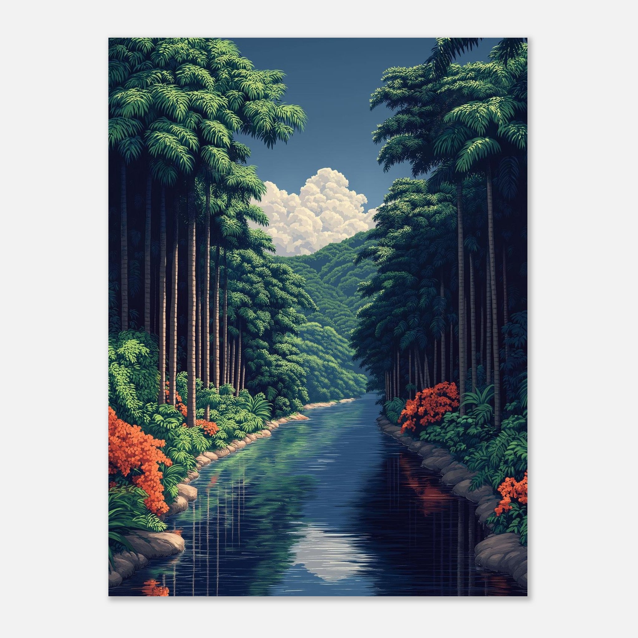 AMAZON RIVER SEMI-GLOSSY POSTER – CLUB RETRO