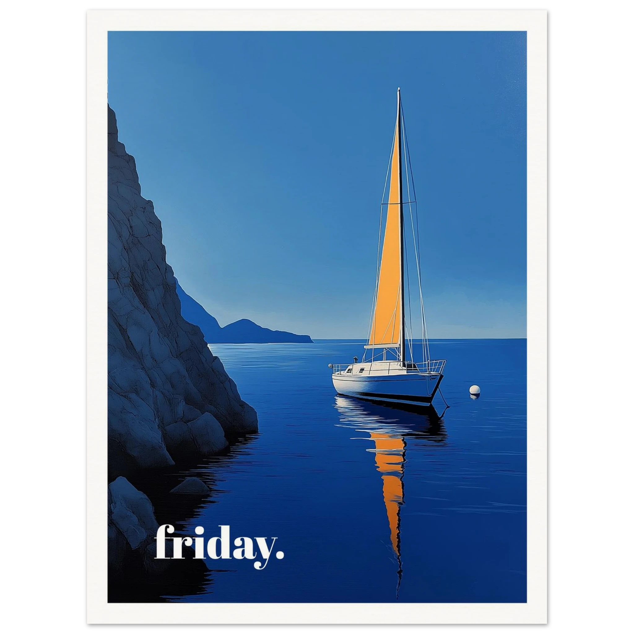 Friday Sail Museum Quality Poster – CLUB RETRO