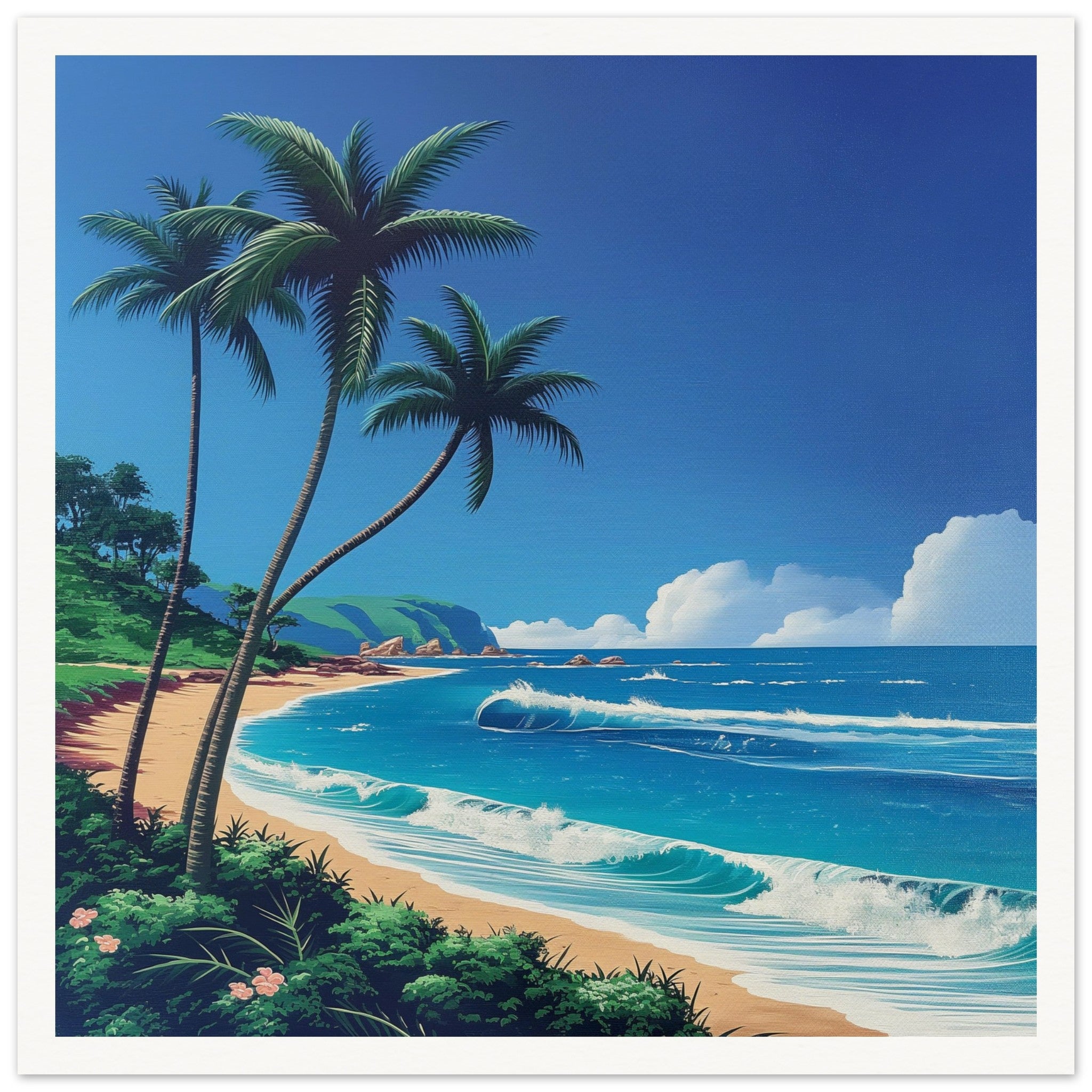 THE PERFECT BEACH MUSEUM QUALITY POSTER – CLUB RETRO