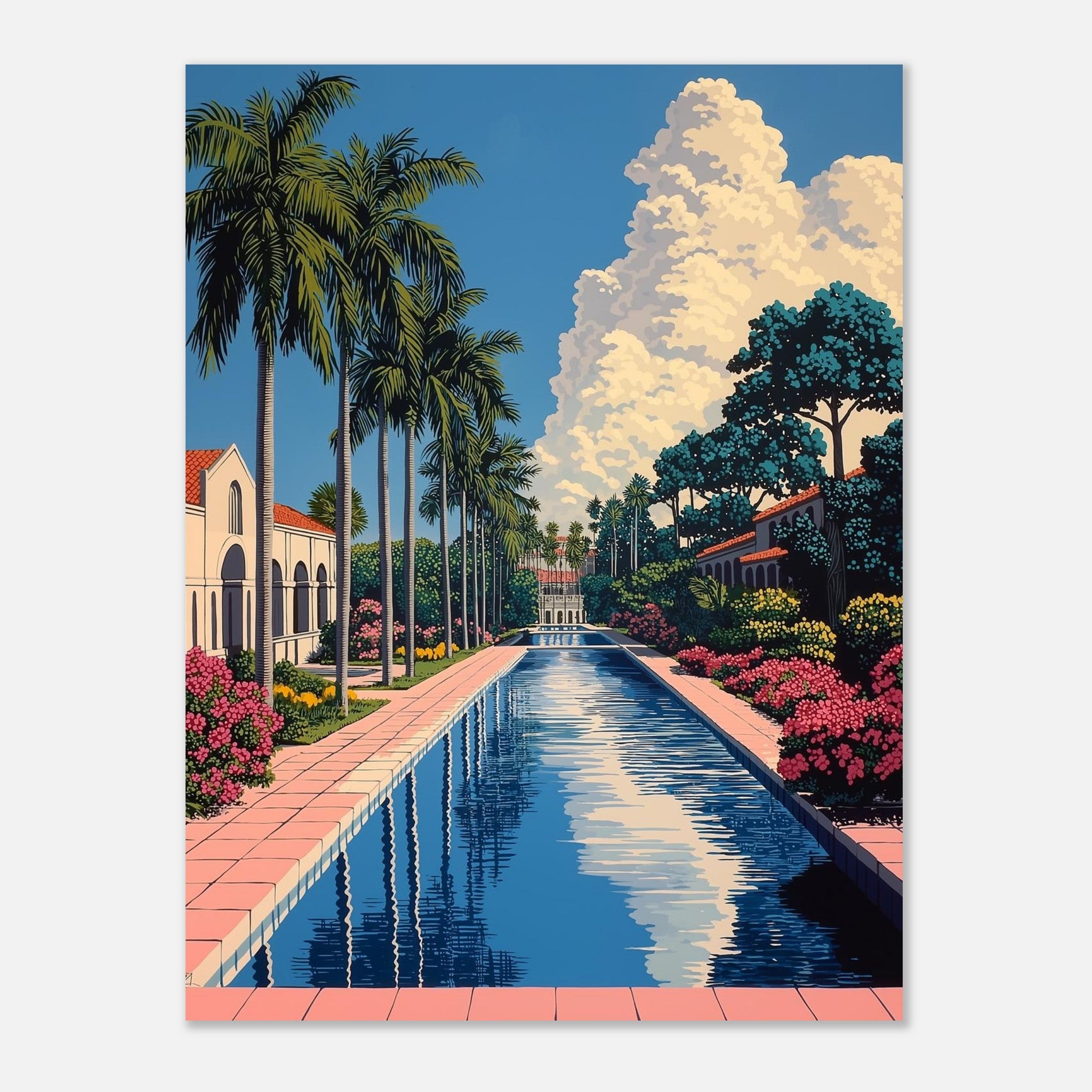 BALBOA PARK BACKYARD SEMI-GLOSSY POSTER – CLUB RETRO