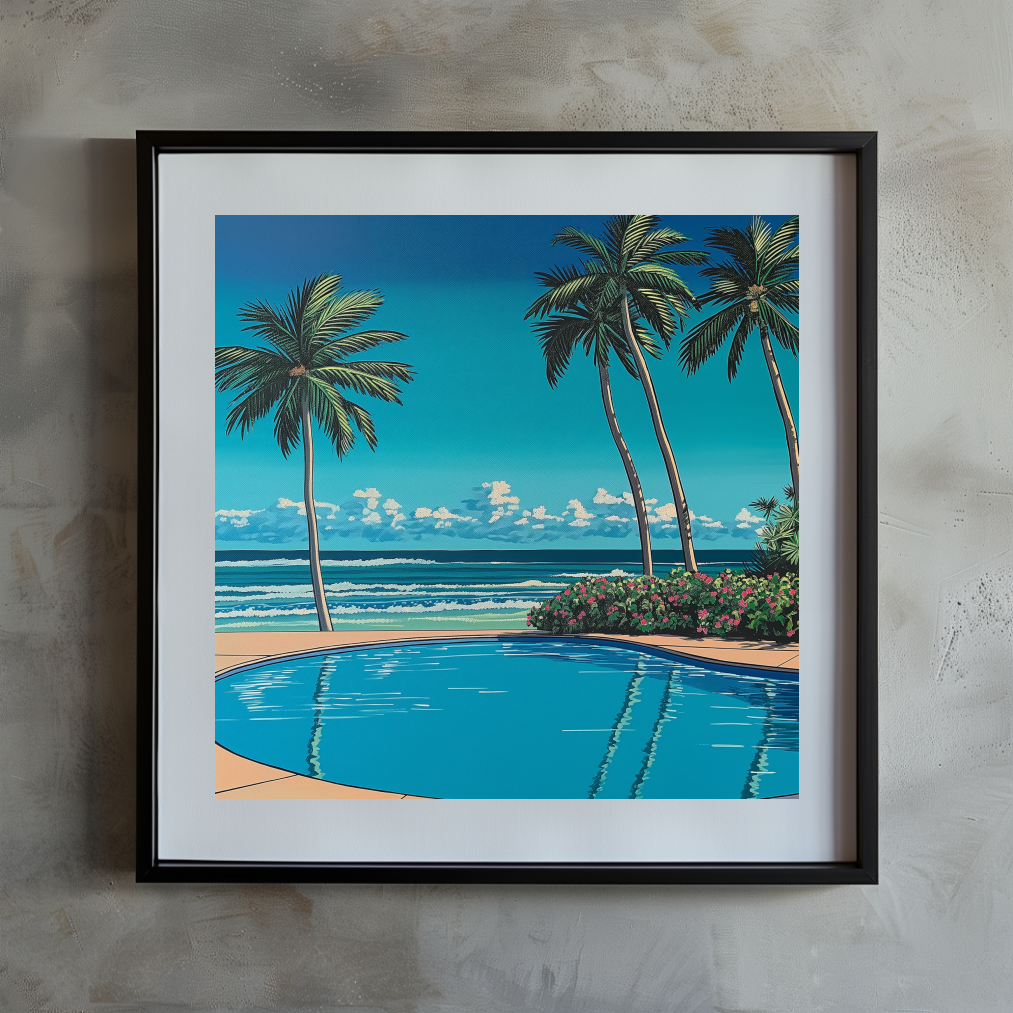POOL DAY IN GUAM POSTER – CLUB RETRO