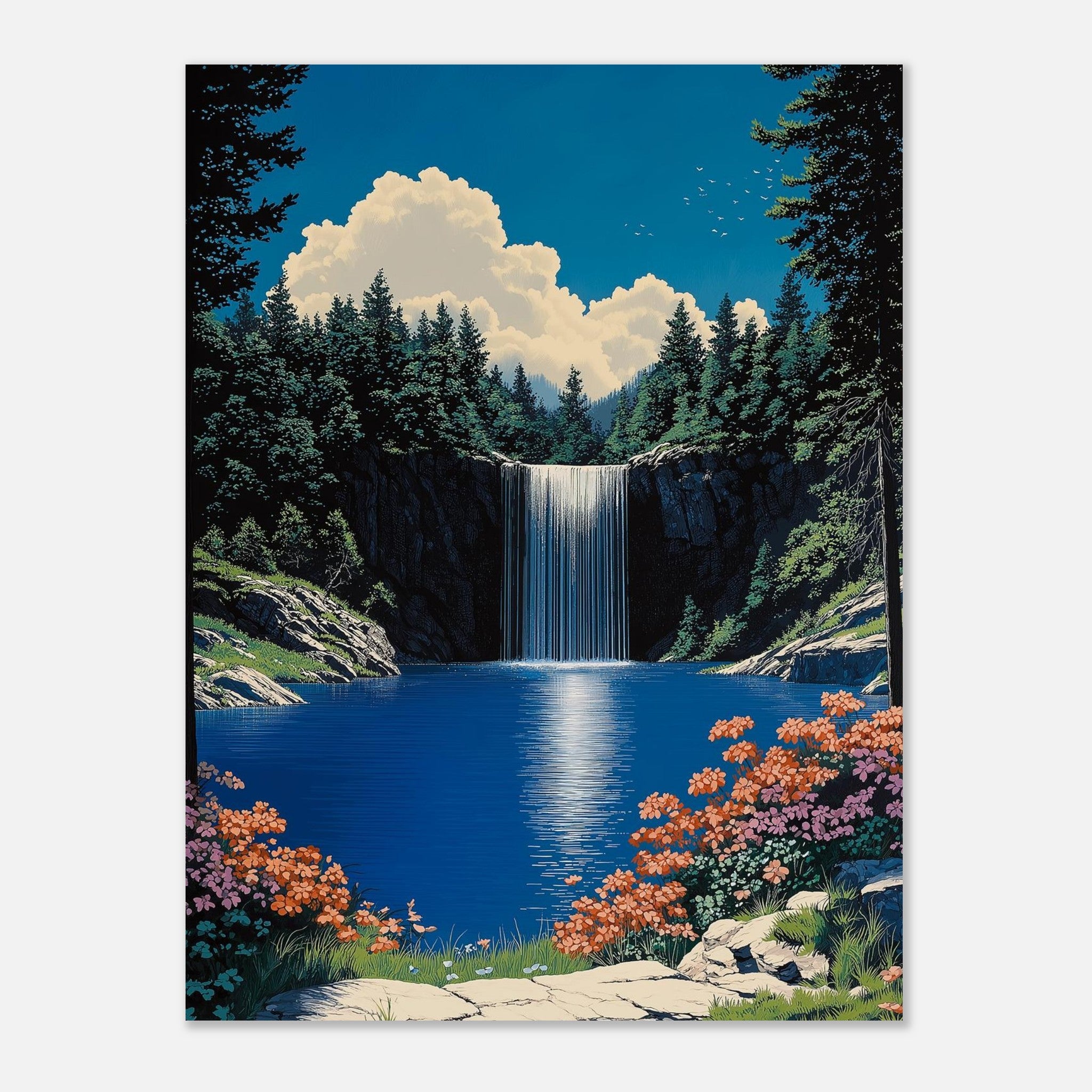 SPRING GROTTO SEMI-GLOSSY POSTER – CLUB RETRO