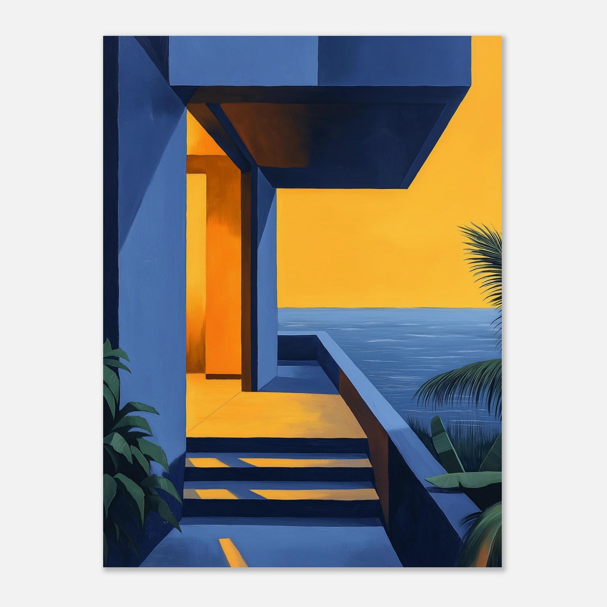 Blue Resort – MoMA Quality Poster – CLUB RETRO